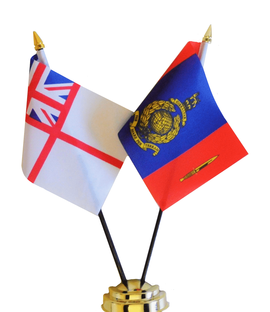 45 Commando Royal Marines RM Condor Arbroath and Royal Navy White ...