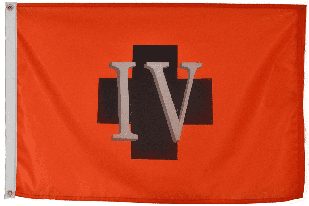 4th Armored Medical Regiment British Army Flag with Eyelets