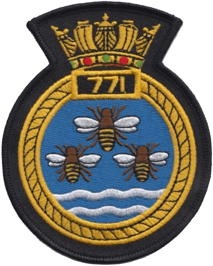 771 NAS Naval Air Squadron Royal Navy RN Fleet Air Arm FAA Crest MOD ...