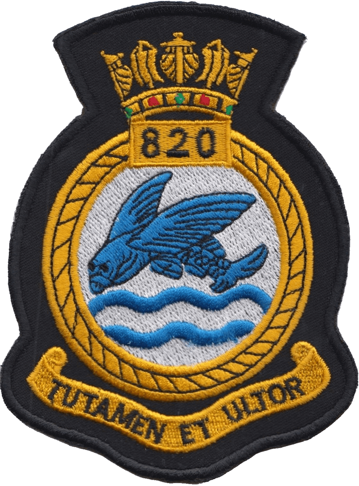 820 NAS Naval Air Squadron Royal Navy RN Fleet Air Arm FAA Crest MOD ...