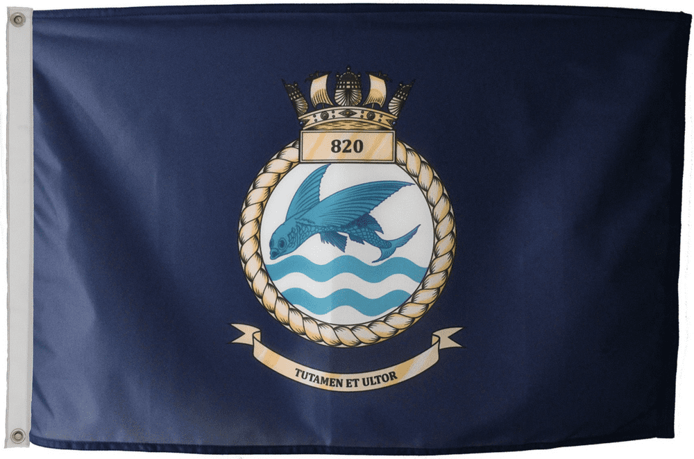820 Naval Air Squadron Fleet Air Arm Flag with Eyelets