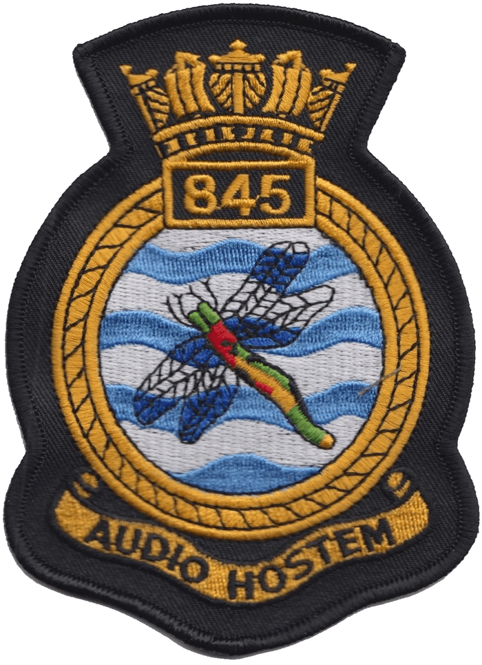845 NAS Naval Air Squadron Royal Navy RN Fleet Air Arm FAA Crest MOD ...