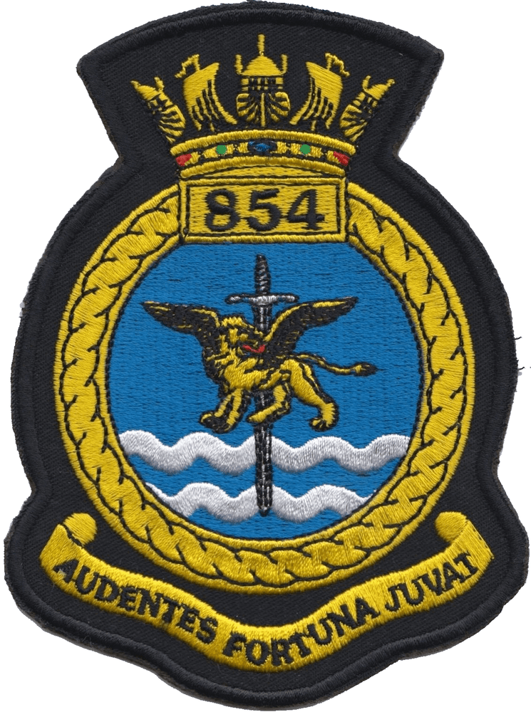 854 NAS Naval Air Squadron Royal Navy RN Fleet Air Arm FAA Crest MOD ...