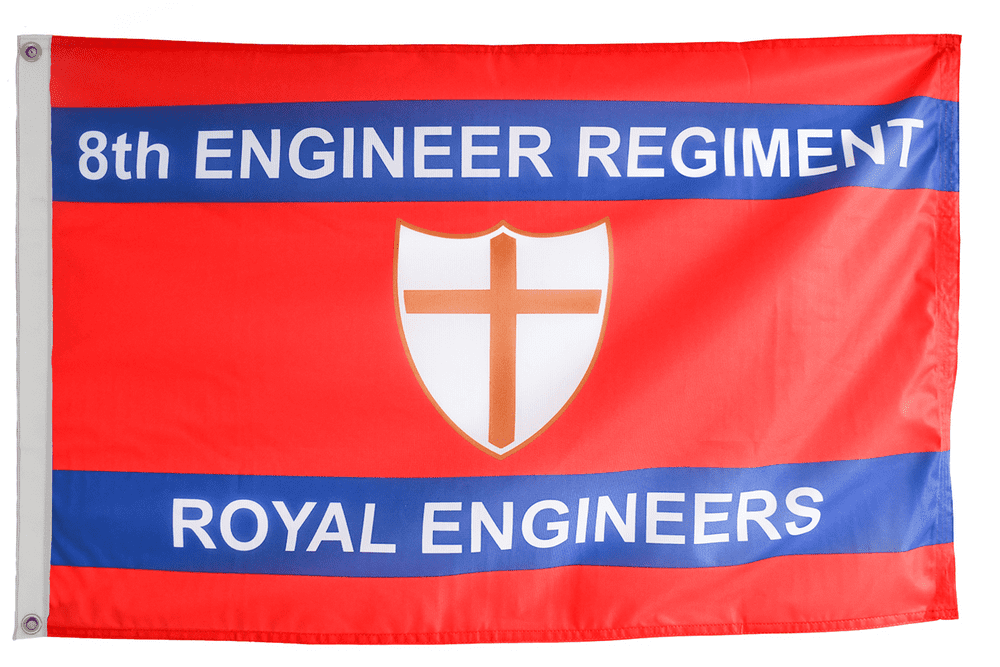 8th Engineer Brigade British Army Flag with Eyelets