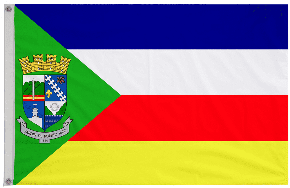 Aibonito Puerto Rico Flag with Eyelets