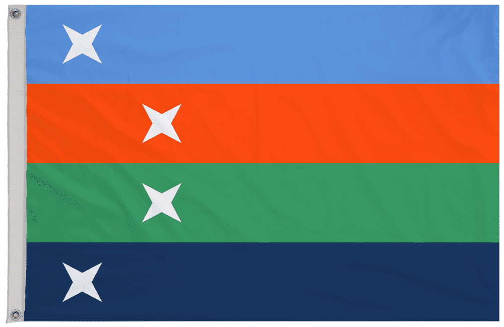 Ailuk Atoll Marshall Islands Flag with Eyelets