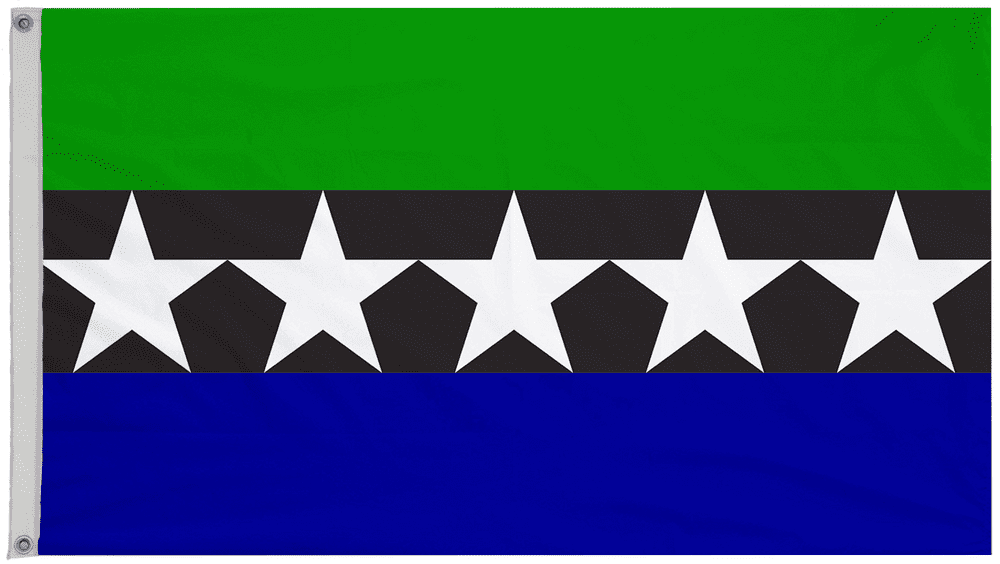 Aimeliik State Palau Flag with Eyelets