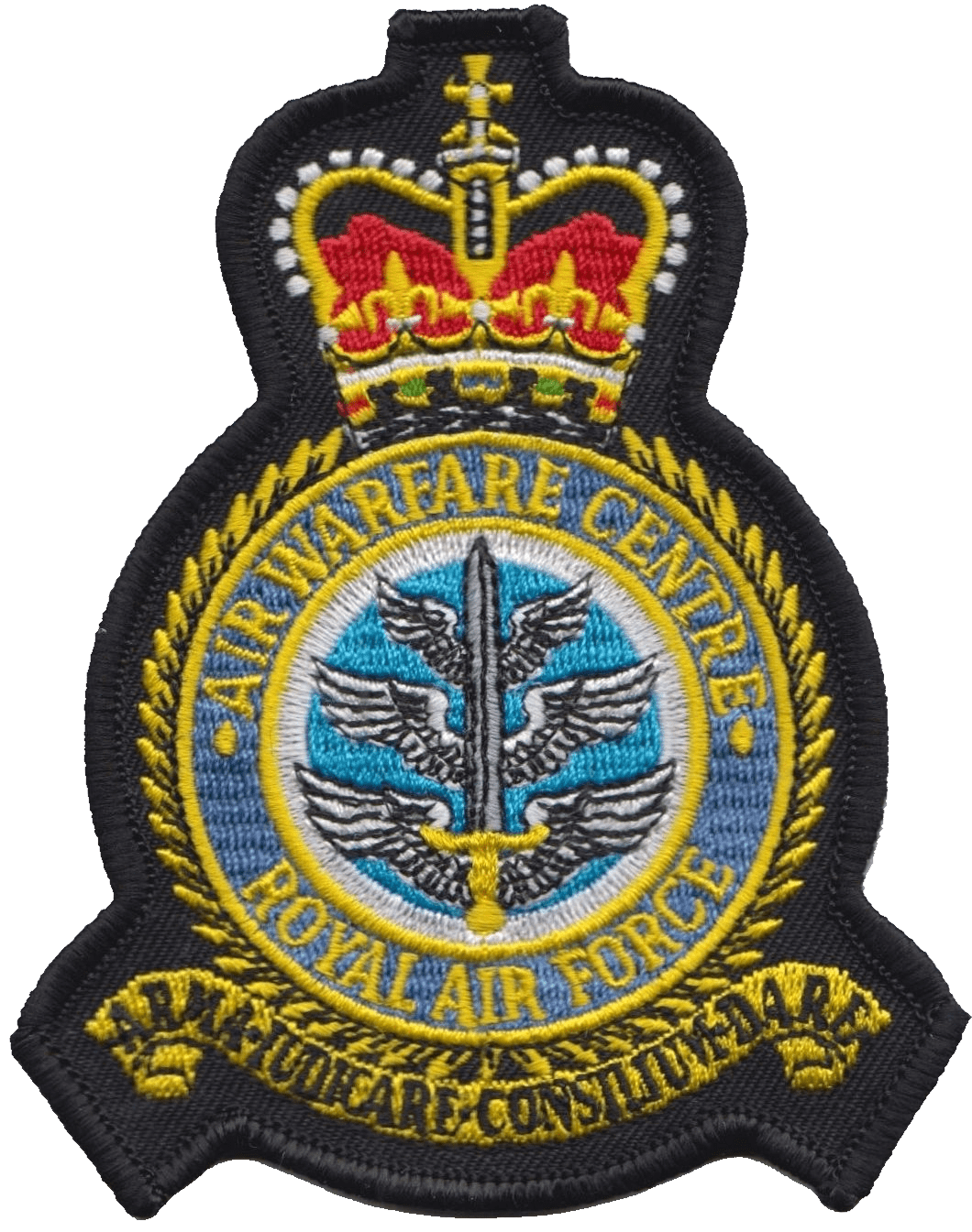 Air Warfare Centre AWC Royal Air Force RAF MOD Crest Embroidered Patch