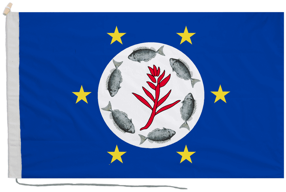 Airai State Palau Flag with Rope & Toggle