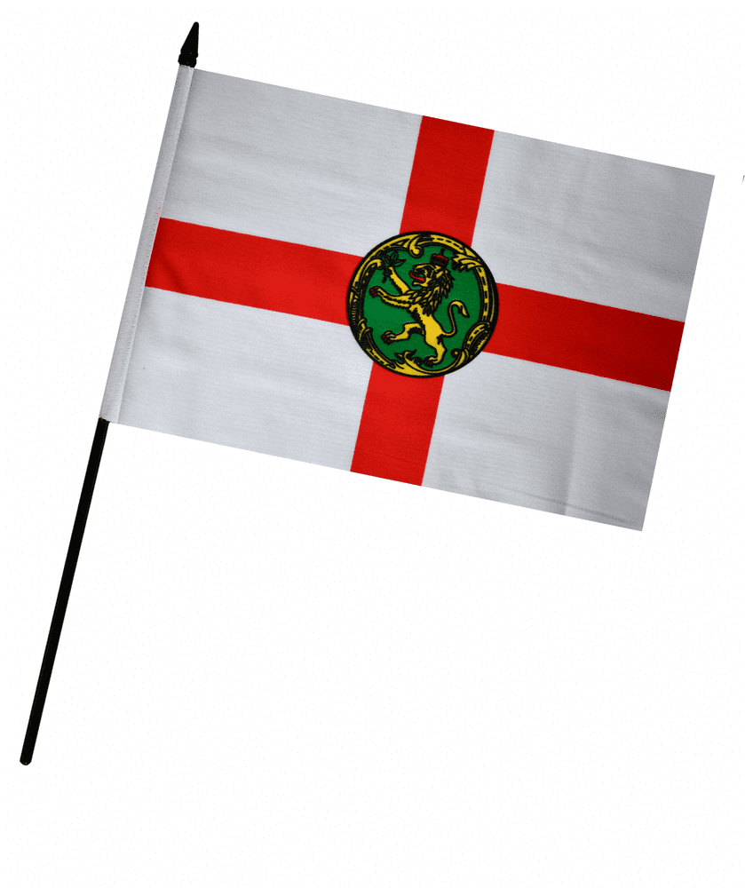 Alderney Channel Islands Medium Hand Flag