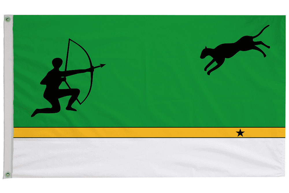 Amazonas Department Colombia Flag with Eyelets