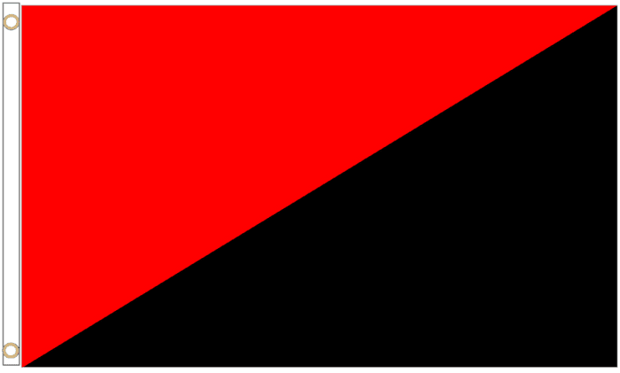 Anarchy Anarcho-Communism Anarcho-Syndicalism Polyester Flag