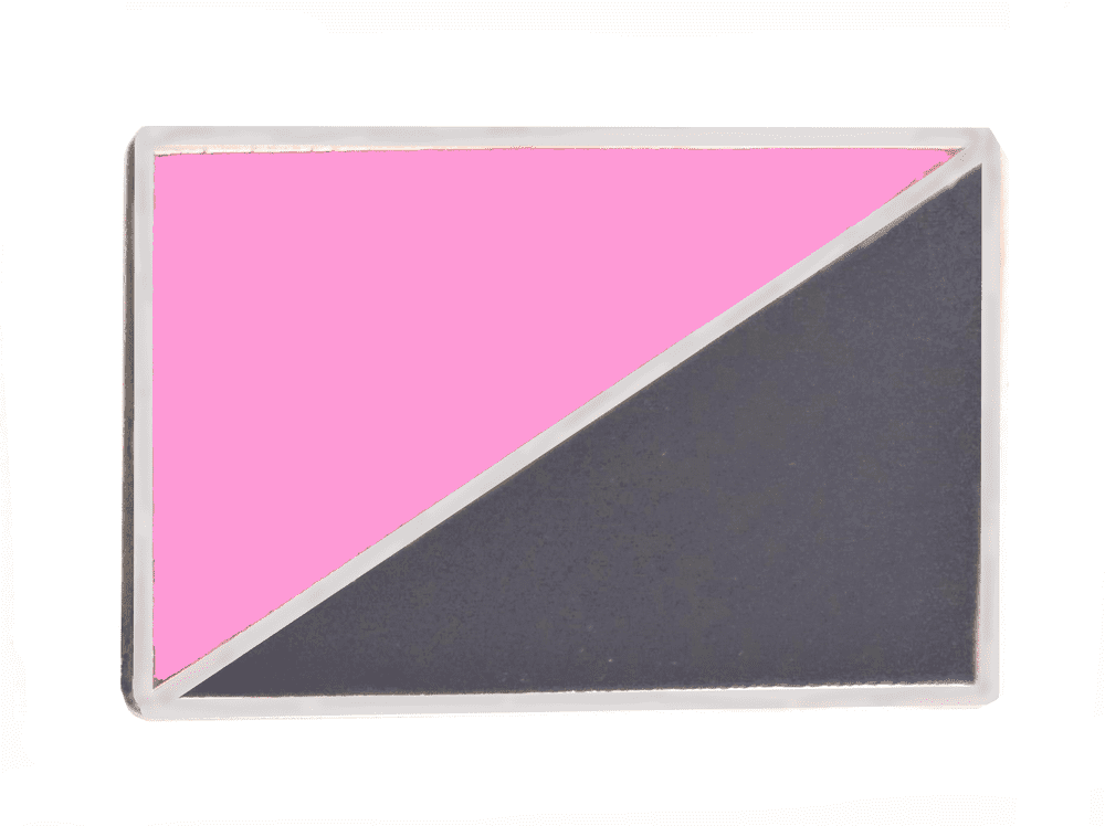 Anarchy Anarcho-Queer Flag Pin Badge