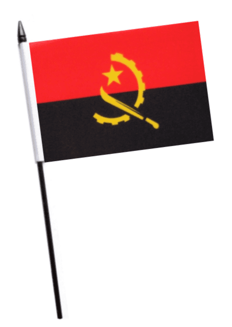 Angola Small Hand Waving Flag