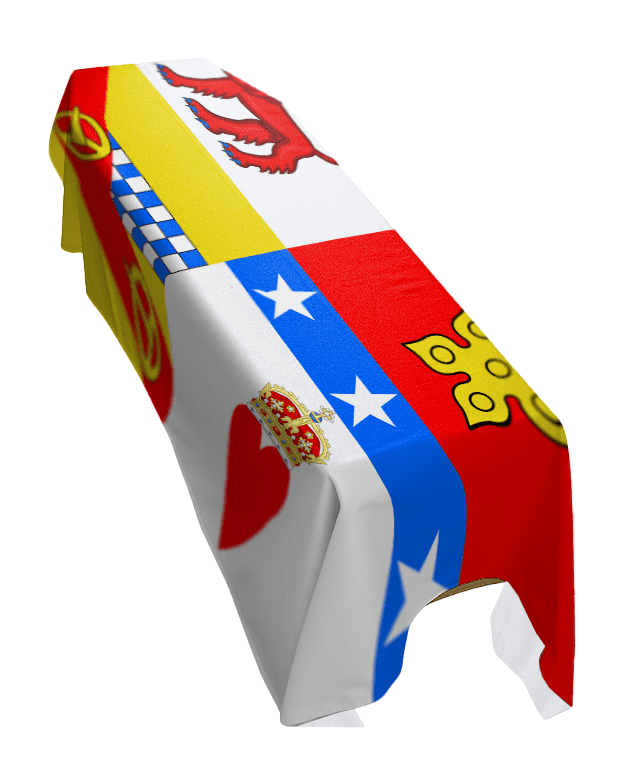 ANGUS COUNTY FLAG PREMIUM COFFIN DRAPE MADE TO ORDER