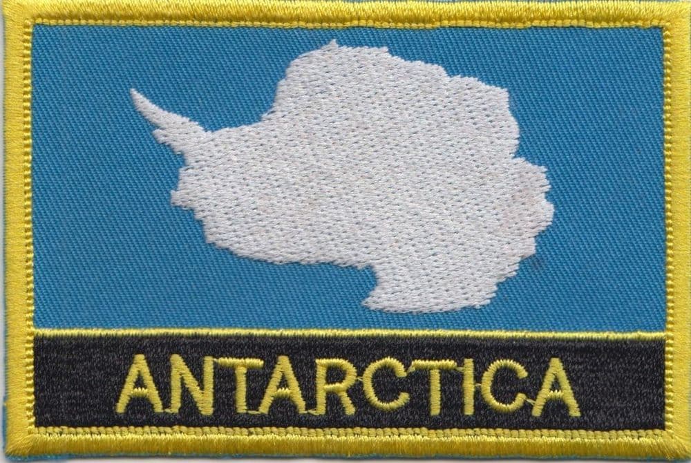 Antarctica Embroidered Rectangular Patch