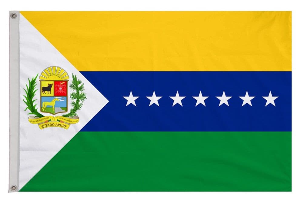 Apure State Venezuela Flag with Eyelets