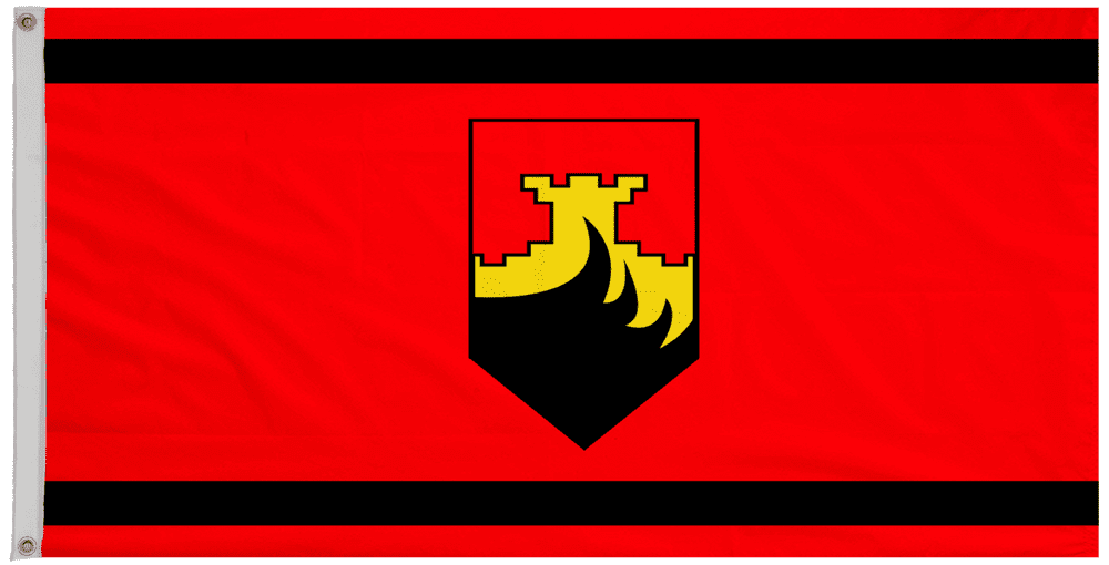 Ara inovo Municipality North Macedonia Flag with Eyelets