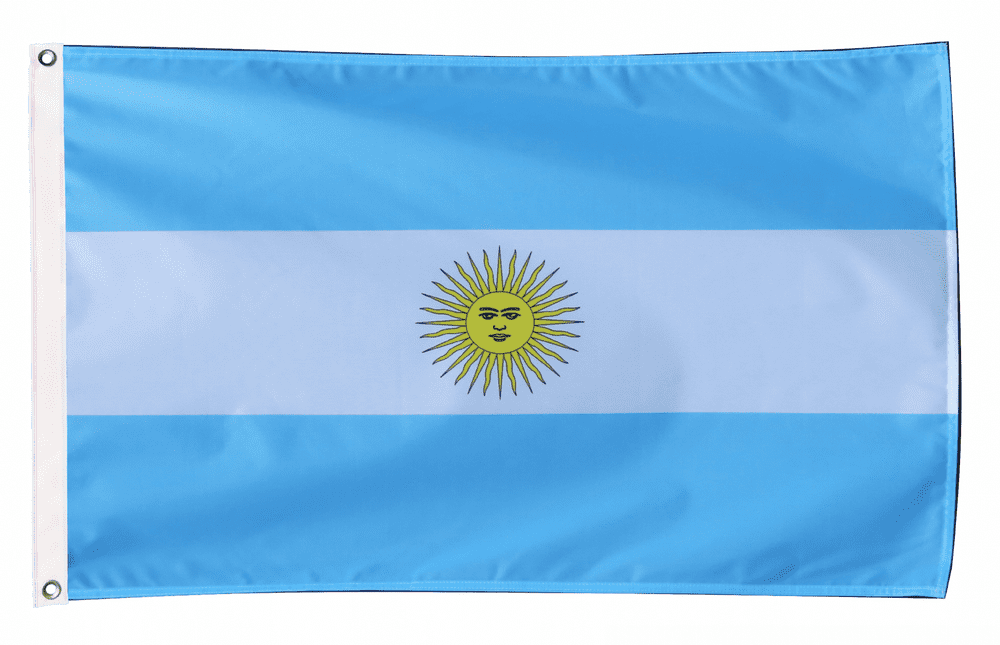 Argentina Flag with Eyelets