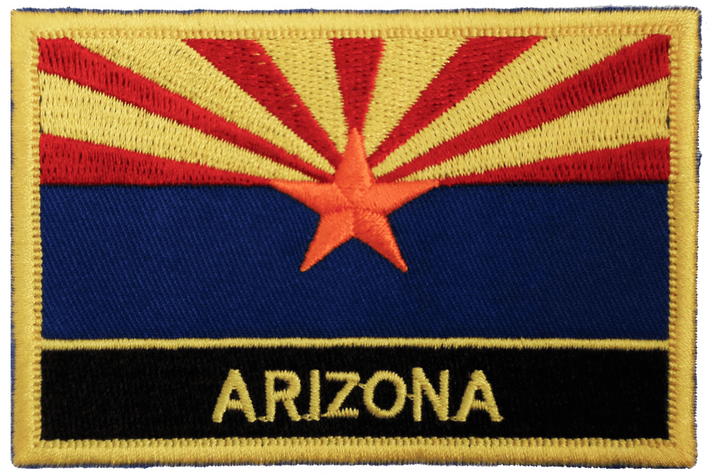 Arizona Embroidered Rectangular Patch