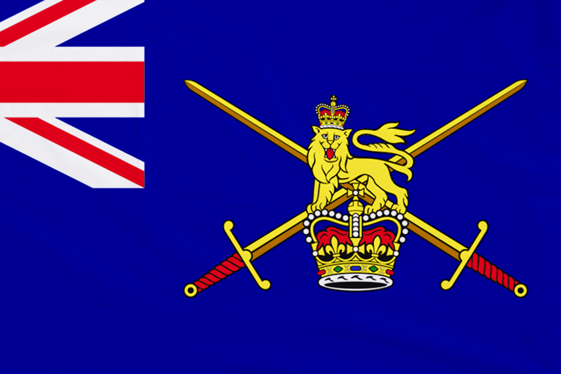 Army Ensign worn by vessels commanded by commissioned officer British ...