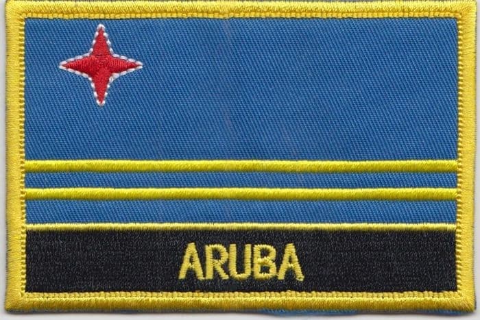 Aruba Embroidered Rectangular Patch