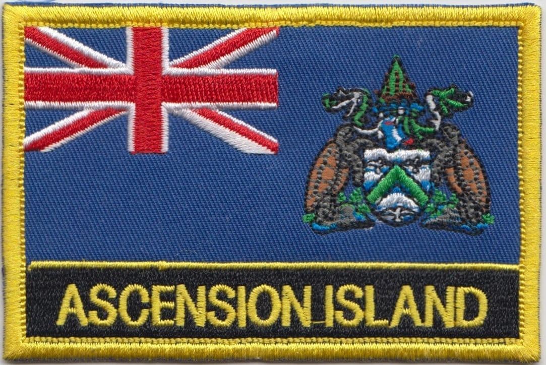 Ascension Island Embroidered Rectangular Patch