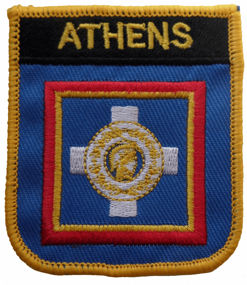 Athens Greece Shield Embroidered Patch