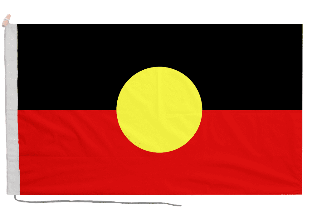 Australia Aboriginal Flag with Rope & Toggle