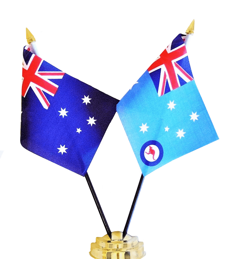 Australia and Australia RAAF Royal Air Force Friendship Table Flag