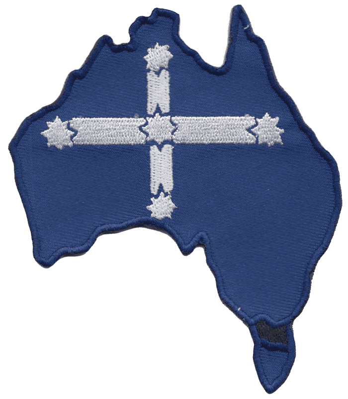 Australia Eureka Stockade Flag Map Embroidered Patch