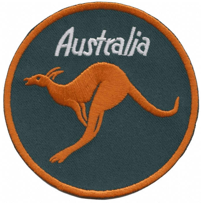 Australia Kangaroo Round Embroidered Patch