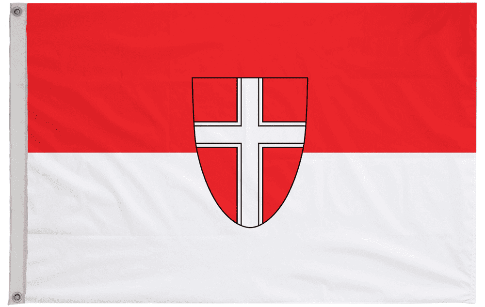 Austria Capital City Vienna Flag with Eyelets