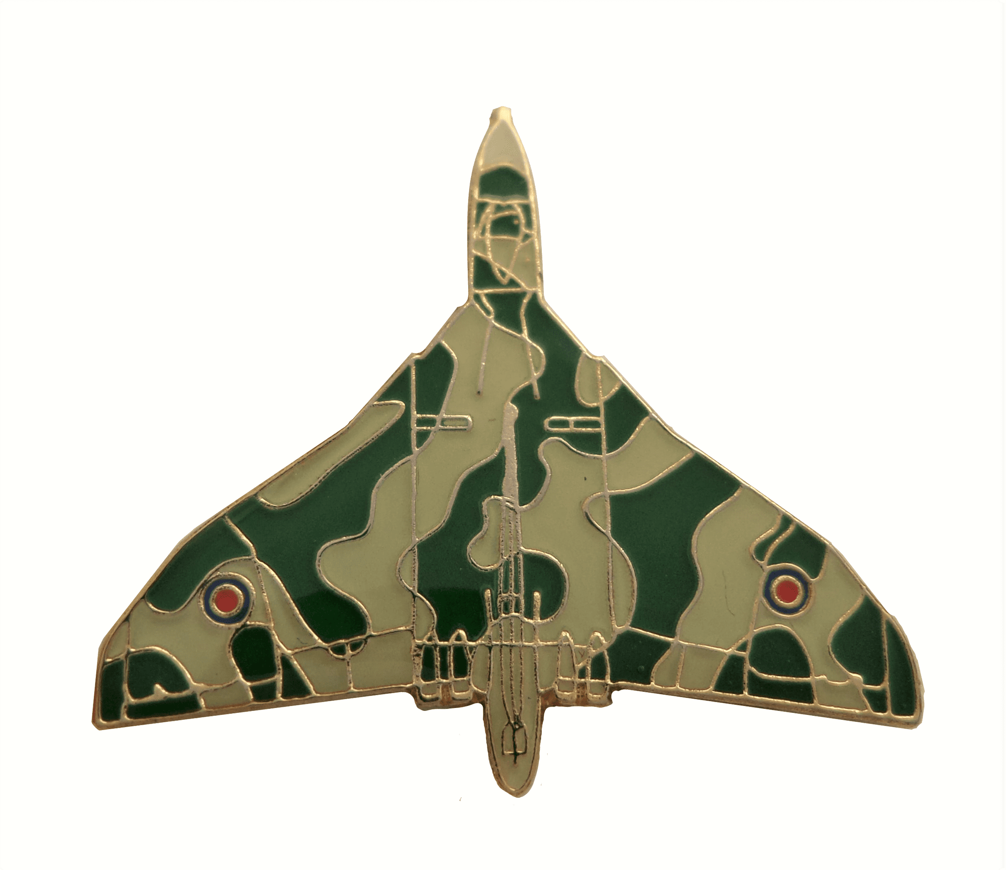 Avro Vulcan Plan View Royal Air Force RAF Pin Badge