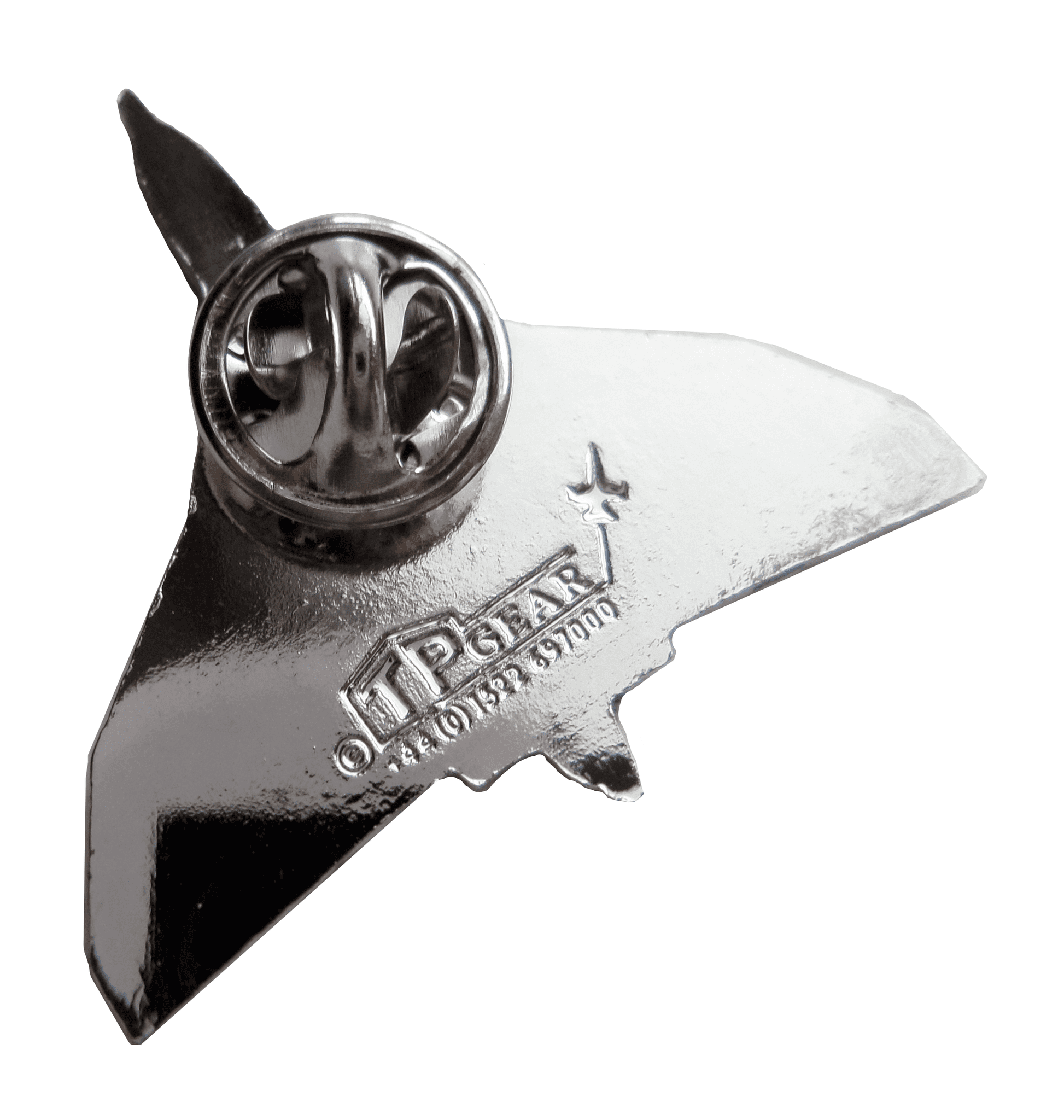 Avro Vulcan Plan View White Royal Air Force RAF Pin Badge