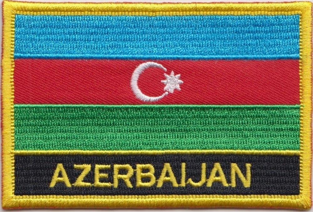 Azerbaijan Embroidered Rectangular Patch