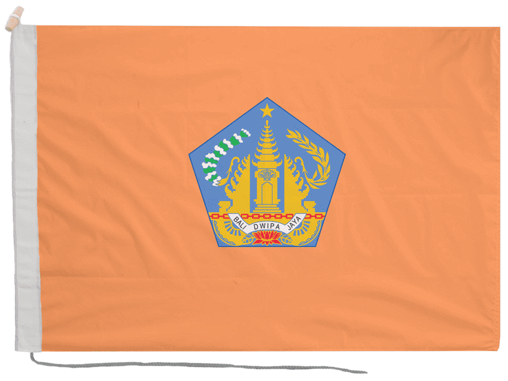 Bali Province Indonesia Flag with Rope & Toggle