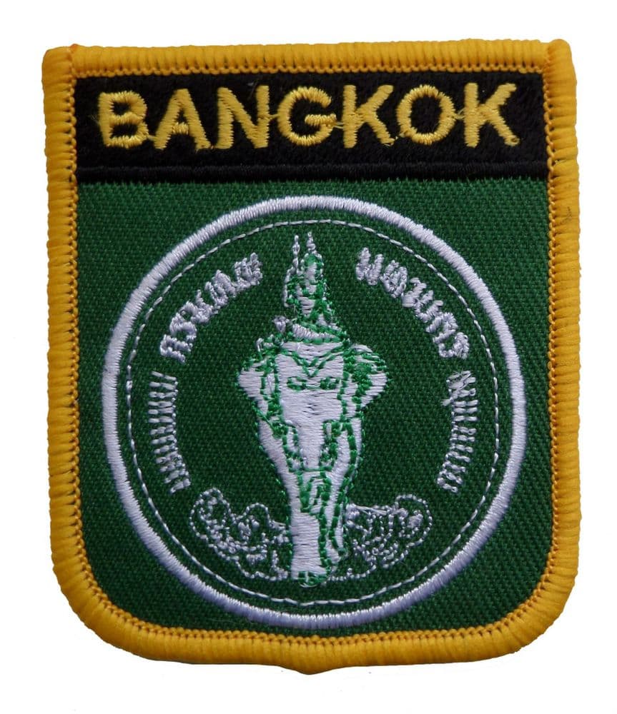 Bangkok Thailand Shield Embroidered Patch