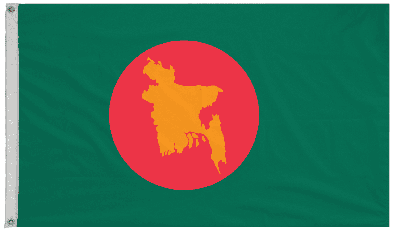 Bangladesh 1971 to 1972 Flag with Eyelets