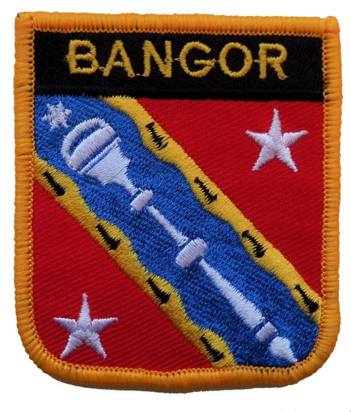 Bangor Wales Shield Embroidered Patch
