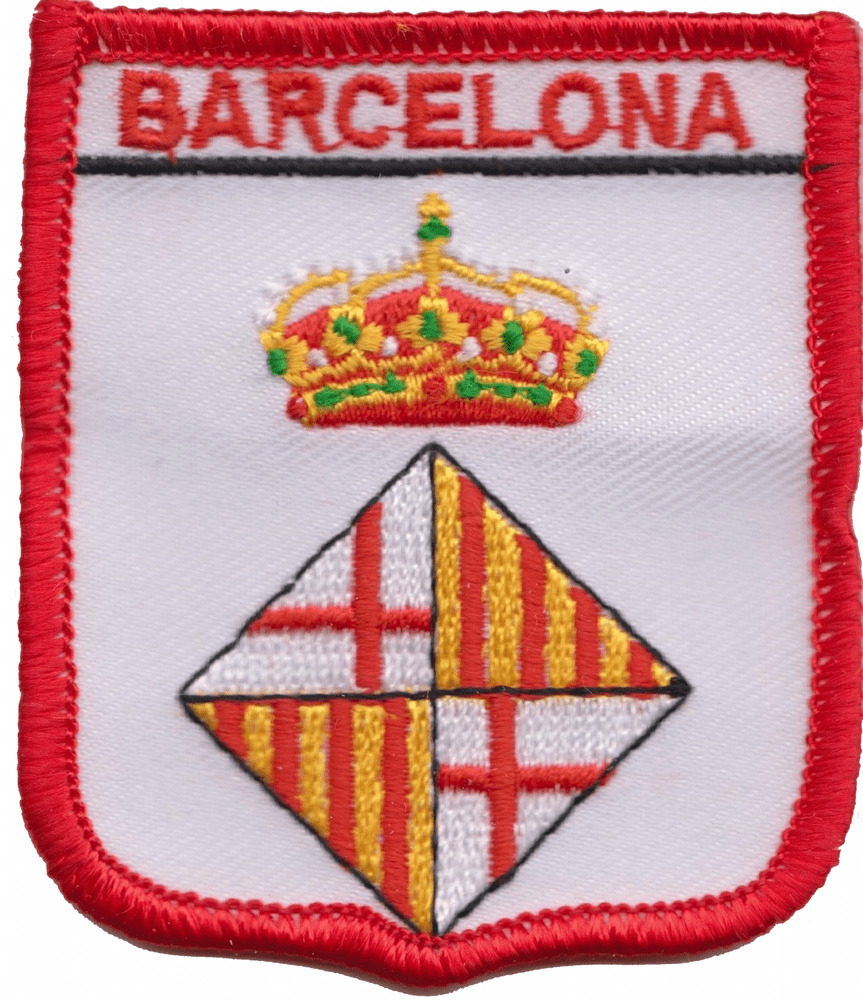 Barcelona Spain Shield Embroidered Patch a330