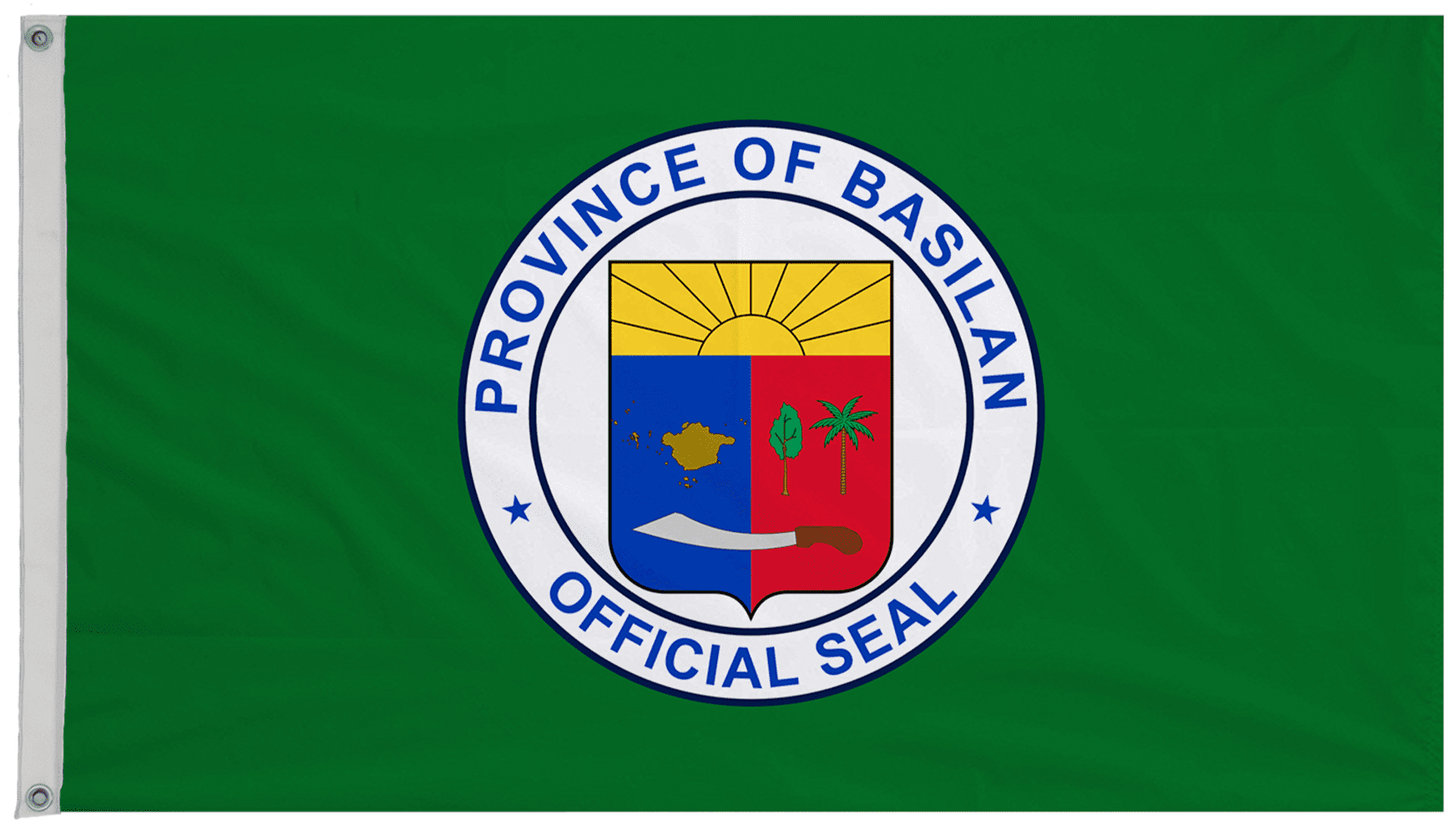 Basilan Province Philippines Flag with Eyelets