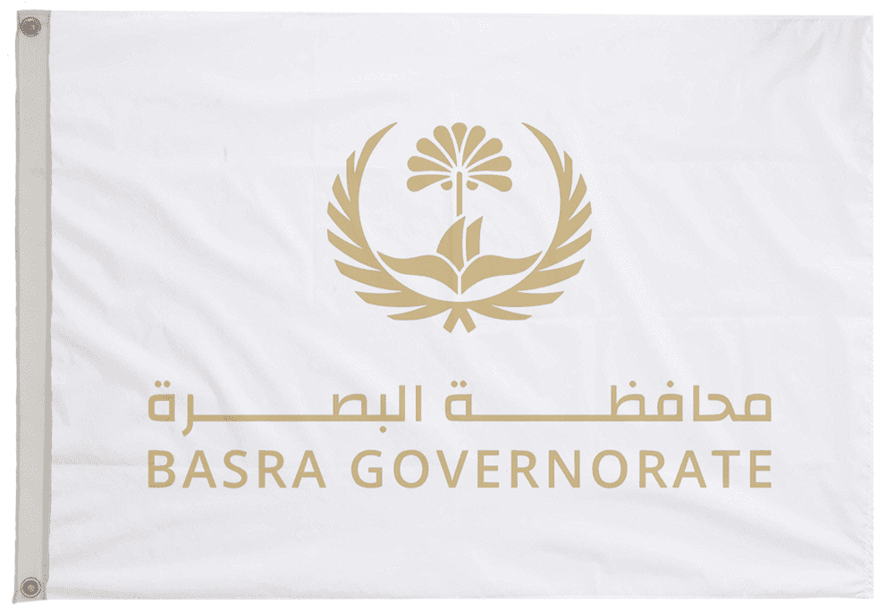 Basra Governorate Iraq Flag with Eyelets
