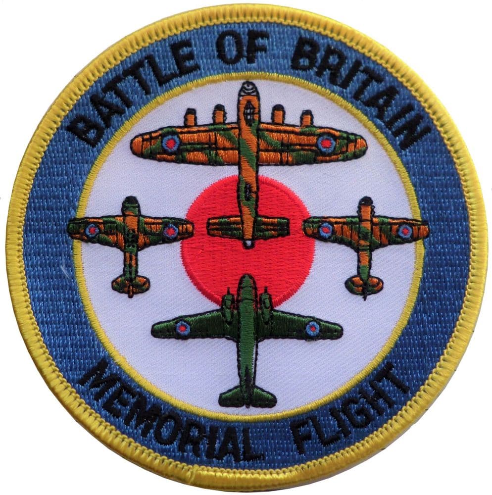 Battle of Britain Memorial Flight BBMF Four Planes Large Embroidered Patch