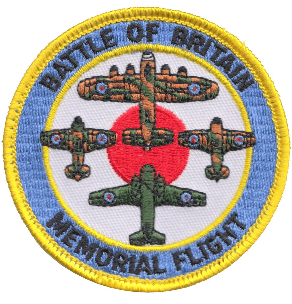 Battle of Britain Memorial Flight BBMF Four Planes Small Embroidered Patch