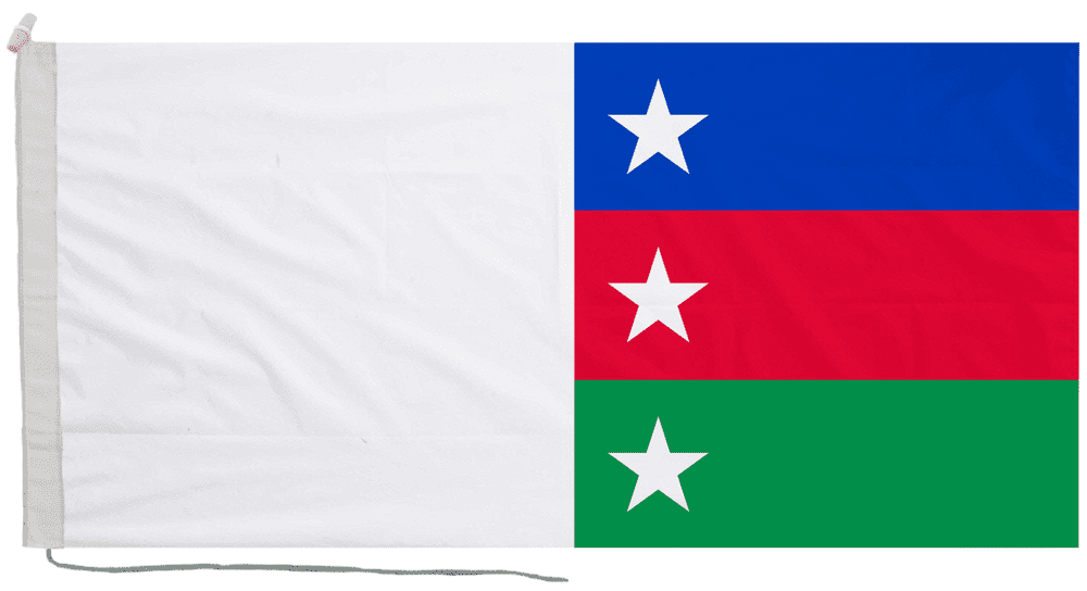 Bayelsa State Nigeria Flag with Rope & Toggle