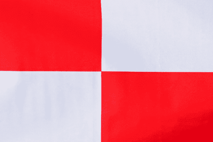 Beach Safety Emergency Evacuation Flag with Eyelets