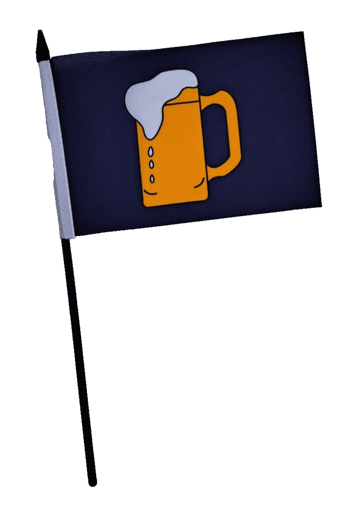 Beer Small Hand Waving Flag