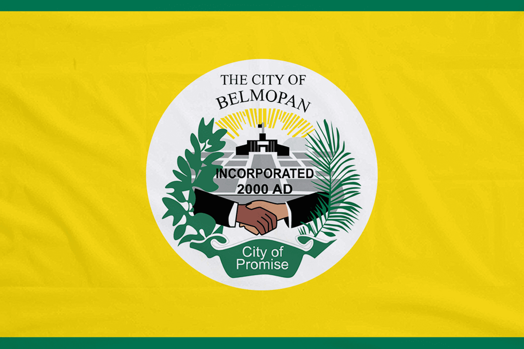 Belize Capital City Belmopan Flag with Eyelets