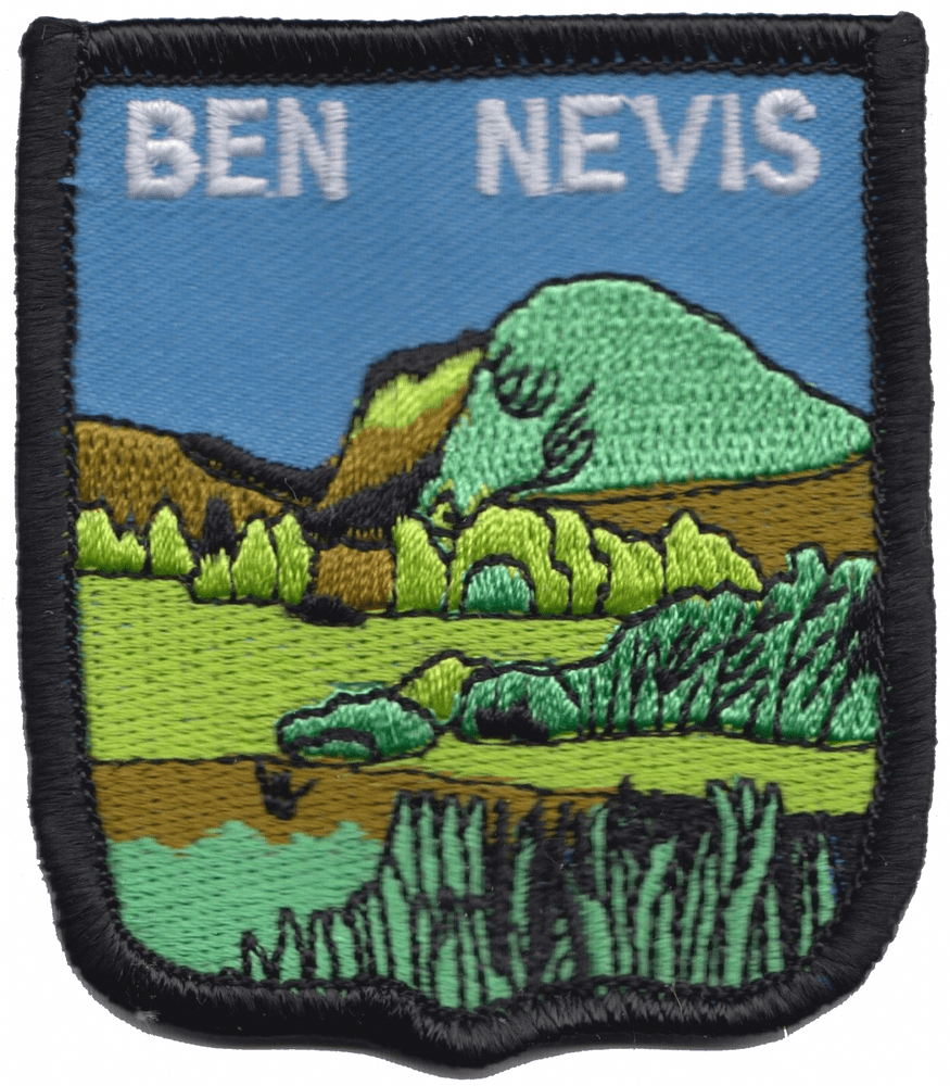 Ben Nevis Scotland Embroidered Badge a268